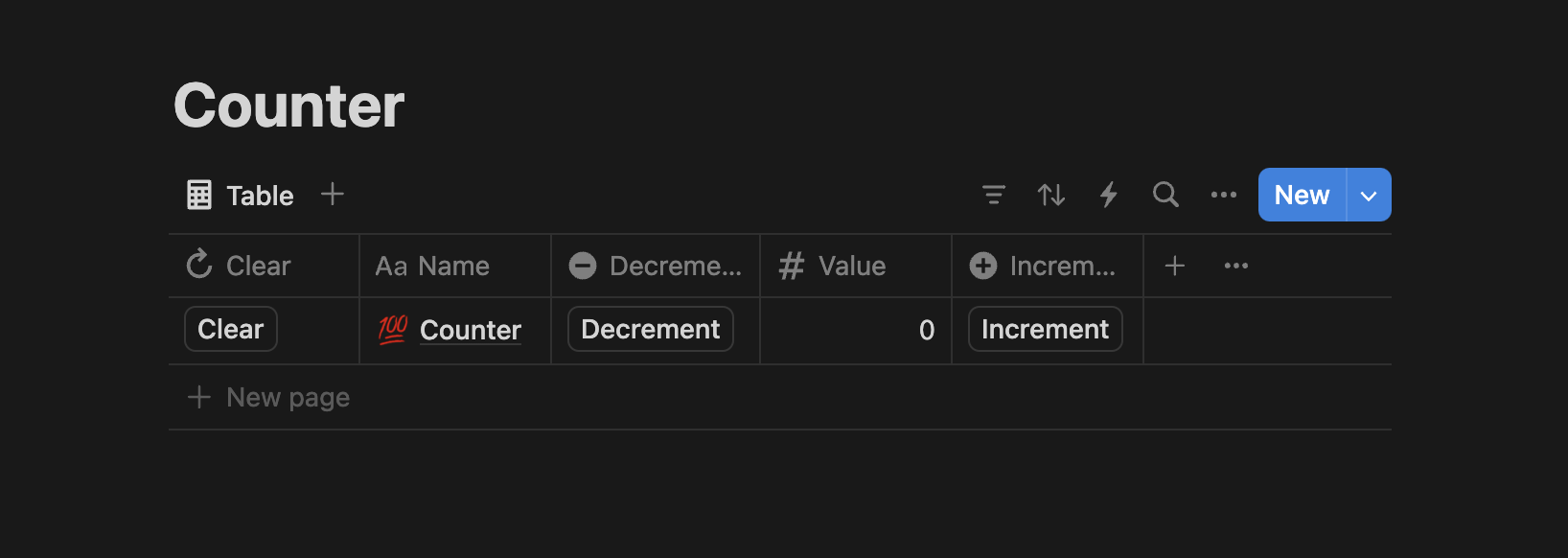 Creating a Simple Counter in Notion